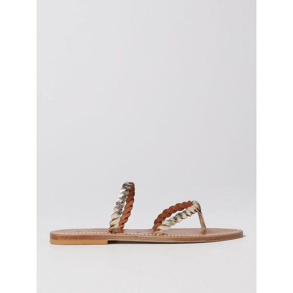 K.Jacques | Shoes | K Jacques Flat Sandals Woman Gold | Poshmark